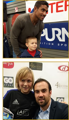 Morgan Parra / Wesley Fofana au plus près de leur fan